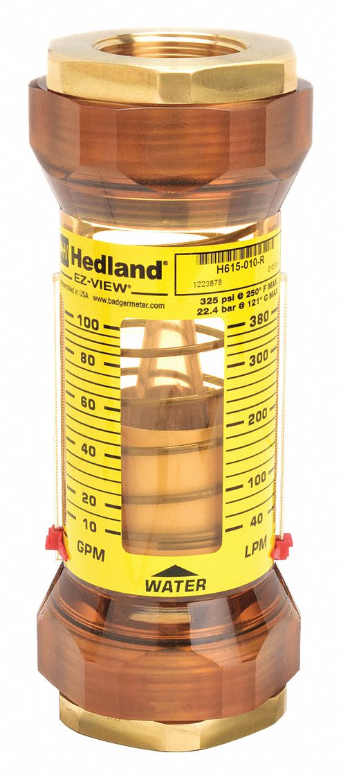 HEDLAND, Flow Meter, Scale, Mechanical Flowmeter - 6KFC5|H615-010-R ...