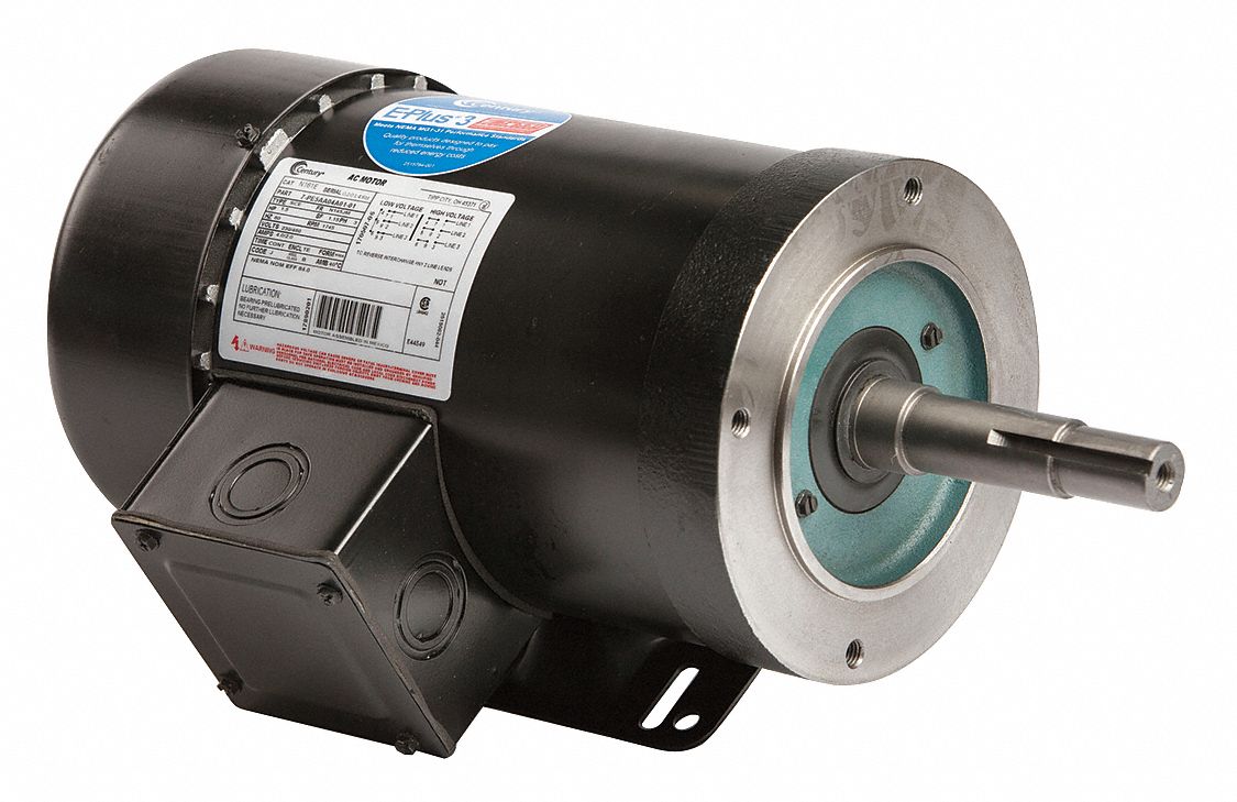 Close-Coupled Pump Motor, 1-1/2, Nameplate RPM 1745, 230/460, 145JM ...