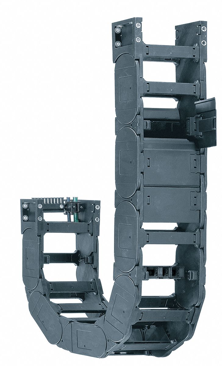 IGUS, Open, 2.2 in Cavity Ht, Cable and Hose Carrier - 6KGU5|400-25-150 ...