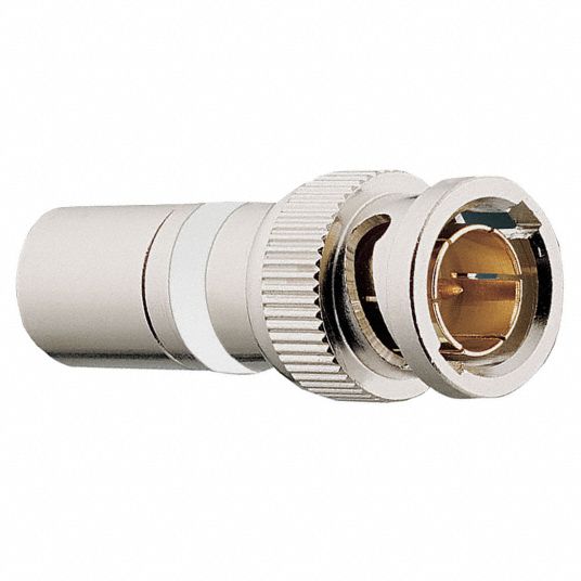 Coaxial Connector, Silver, 0 to 3 GHz, PK 35 - Grainger