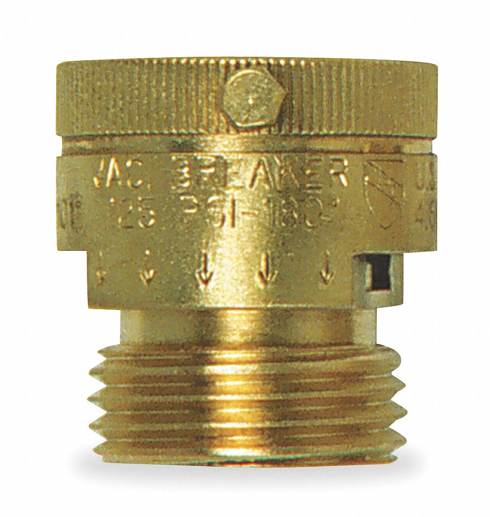 3/4 in x 1 1/4 in Vacuum Breaker, GHT Connection Type - Grainger
