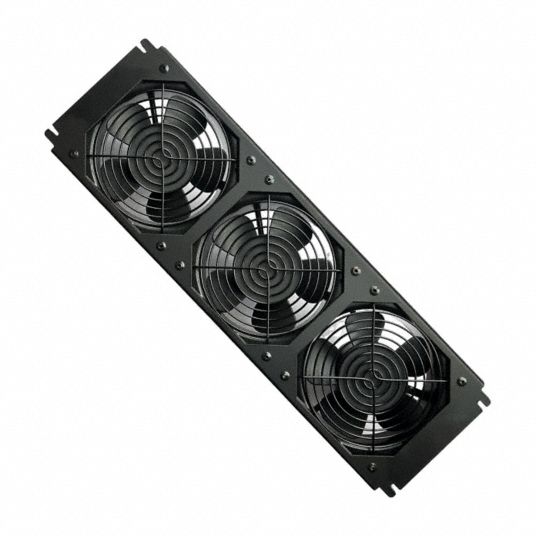 DAYTON, Equipment Rack Air-Distribution Fan Strip, 115V AC, Equipment ...