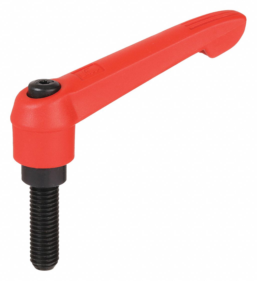 KIPP, Plastic w/ Steel Thread, 1/2"-13 Thread, Adjustable Handle ...
