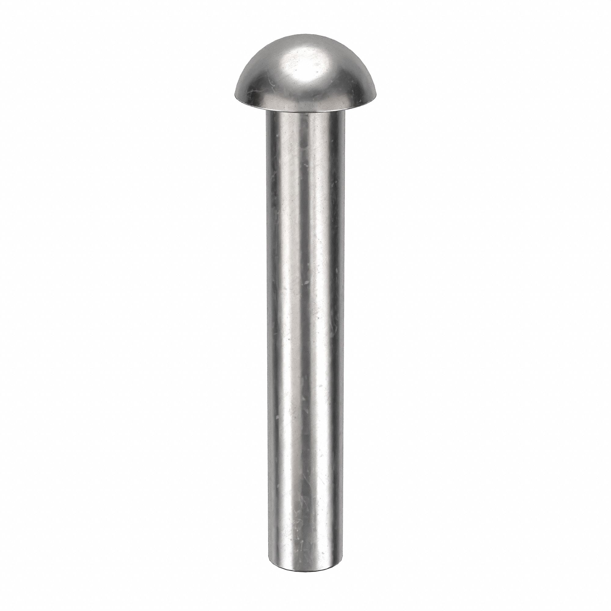 Inch, Dome, Solid Rivet,1 in L,Dome,PK50 - 6KU54|35F0516-EA-50 - Grainger