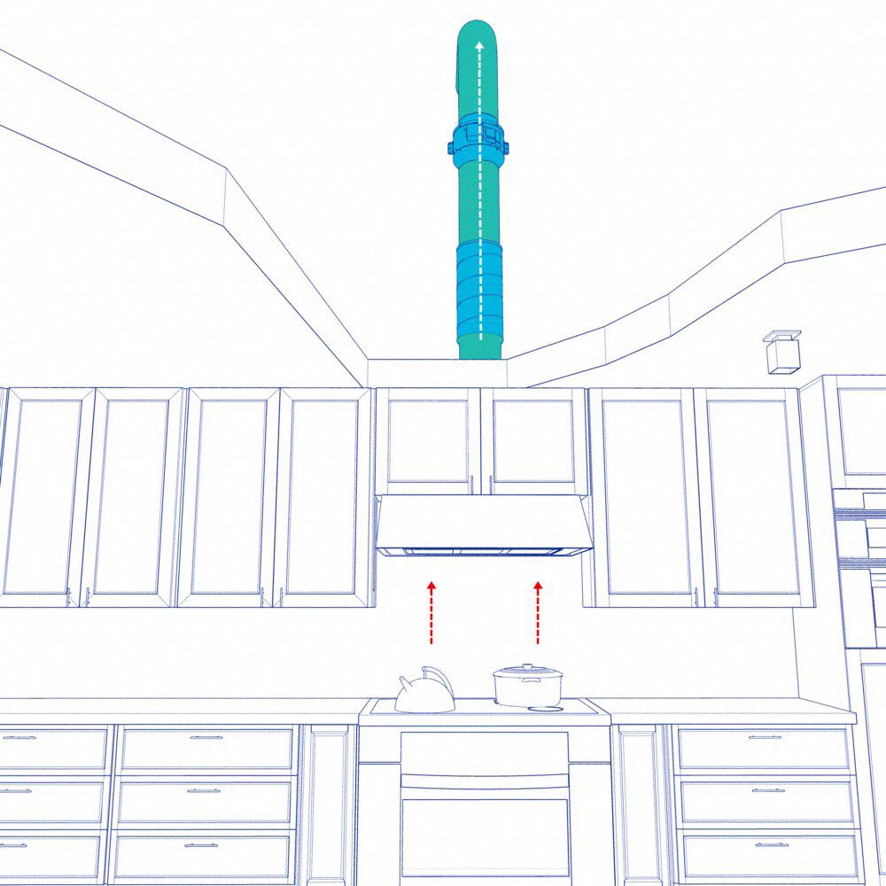 FANTECH In-Line Duct Fan: 836 cfm Max., 8 in Duct, 318 W, 120V AC, 1 Ph ...