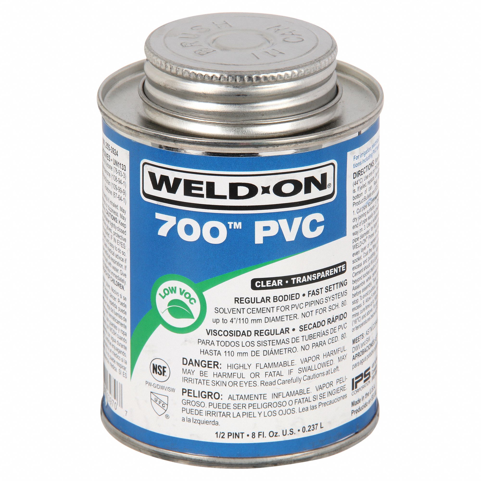 WELD-ON, 700, 8 fl oz, Pipe Cement - 6KWR3|13970 - Grainger