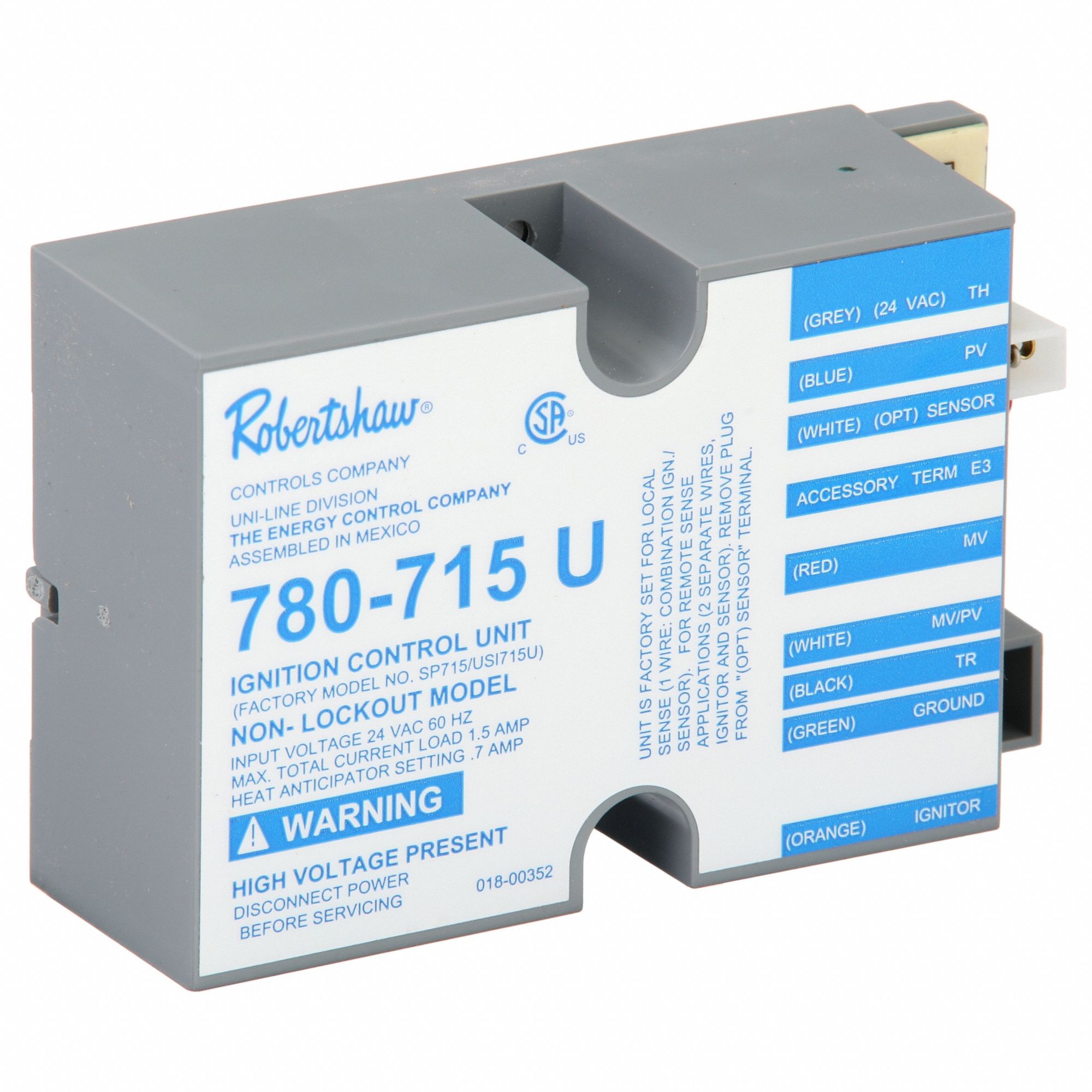 Universal, 24V AC, Ignition Control - 6KXC6|780-715 - Grainger