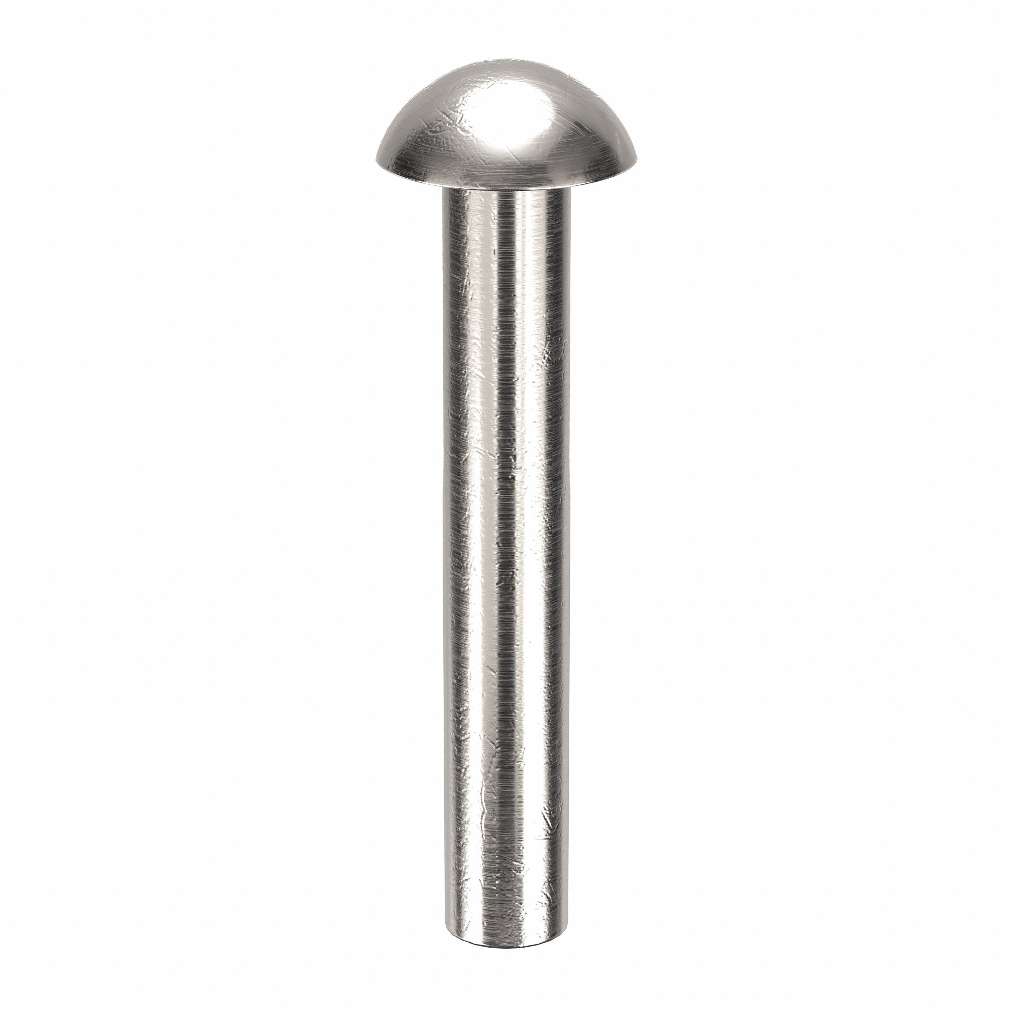Inch, Dome, Solid Rivet,1 in L,Dome,PK100 - 6KY10|30A0516-EA-100 - Grainger