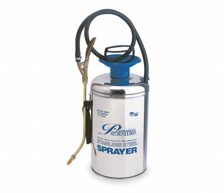 CHAPIN Rociador Manual,Material del Tanque Acero Inoxidable,2 gal ...