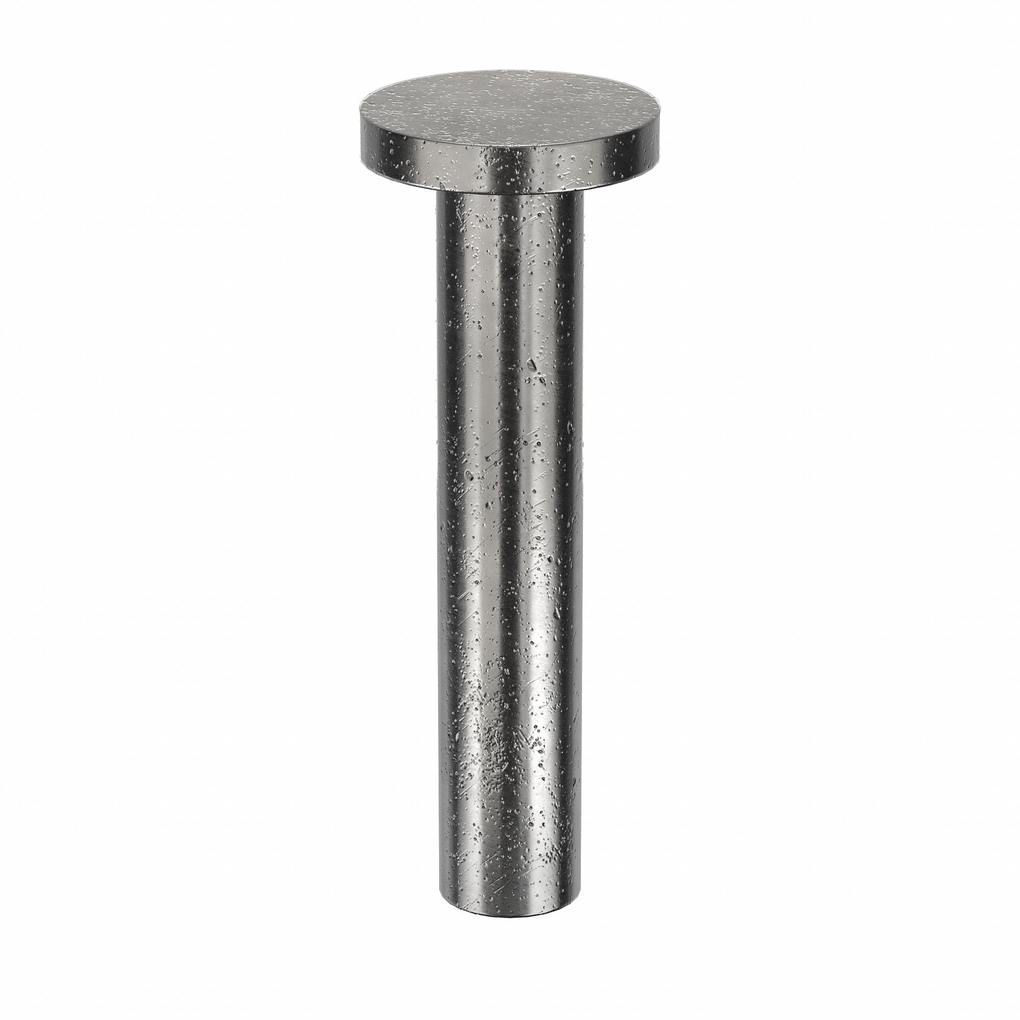 Inch, Flat, Solid Rivet,1 in L,Flat,PK100 - 6KY49|410616 - Grainger