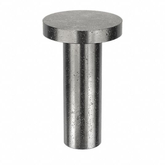 Inch, Flat, Solid Rivet,1 1/4 in L,Flat,PK45 - 6KY56|410820-0 - Grainger