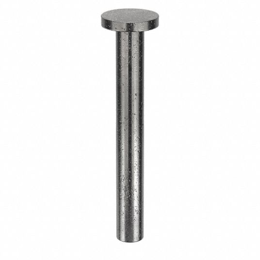 Inch, Flat, Solid Rivet,2 in L,Flat,PK30 - 6KY58|410832U - Grainger