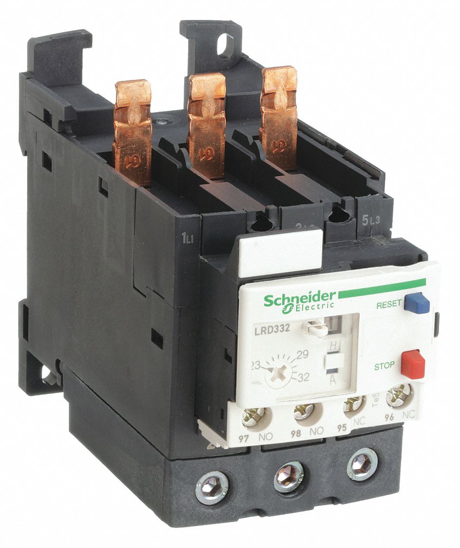 SCHNEIDER, Thermal Protection, 3 Poles, Overload Relay - 6KYC5|LRD332 ...