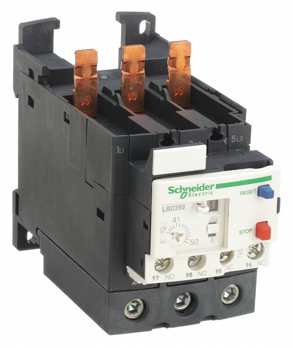 SCHNEIDER, Thermal Protection, 3 Poles, Overload Relay - 6KYC7|LRD350 ...