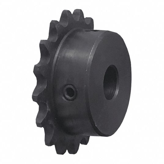 TSUBAKI Single Strand Sprocket: 35, For 3/8 in Chain Pitch, 1/2 in Bore ...