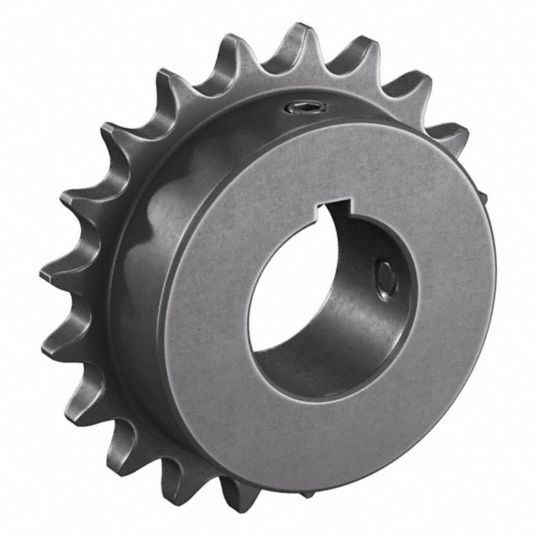 TSUBAKI, 40, For 1/2 in Chain Pitch, Single Strand Sprocket - 6L851 ...