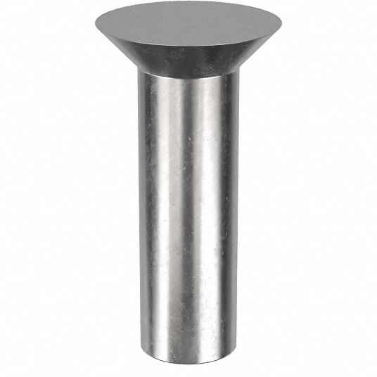 Inch, Countersunk, Solid Rivet,3/8 in L,Countersunk,PK250 - 6LA88 ...