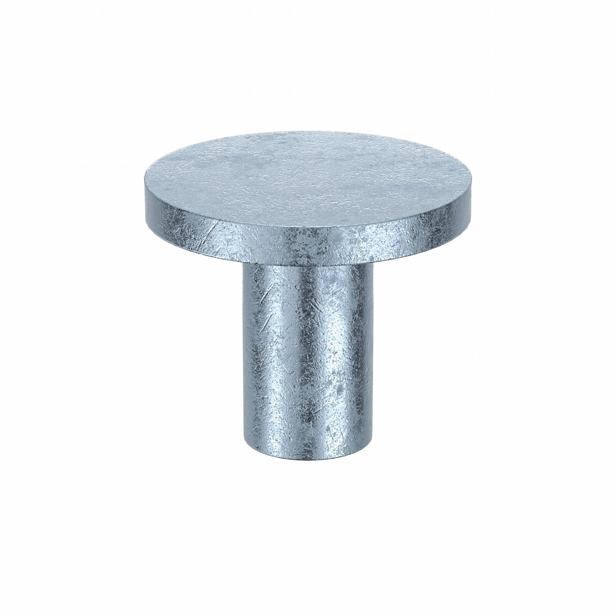 Inch, Flat, Solid Rivet,25/49 in L,Flat,PK1300 - 6LB52|TRS012 - Grainger