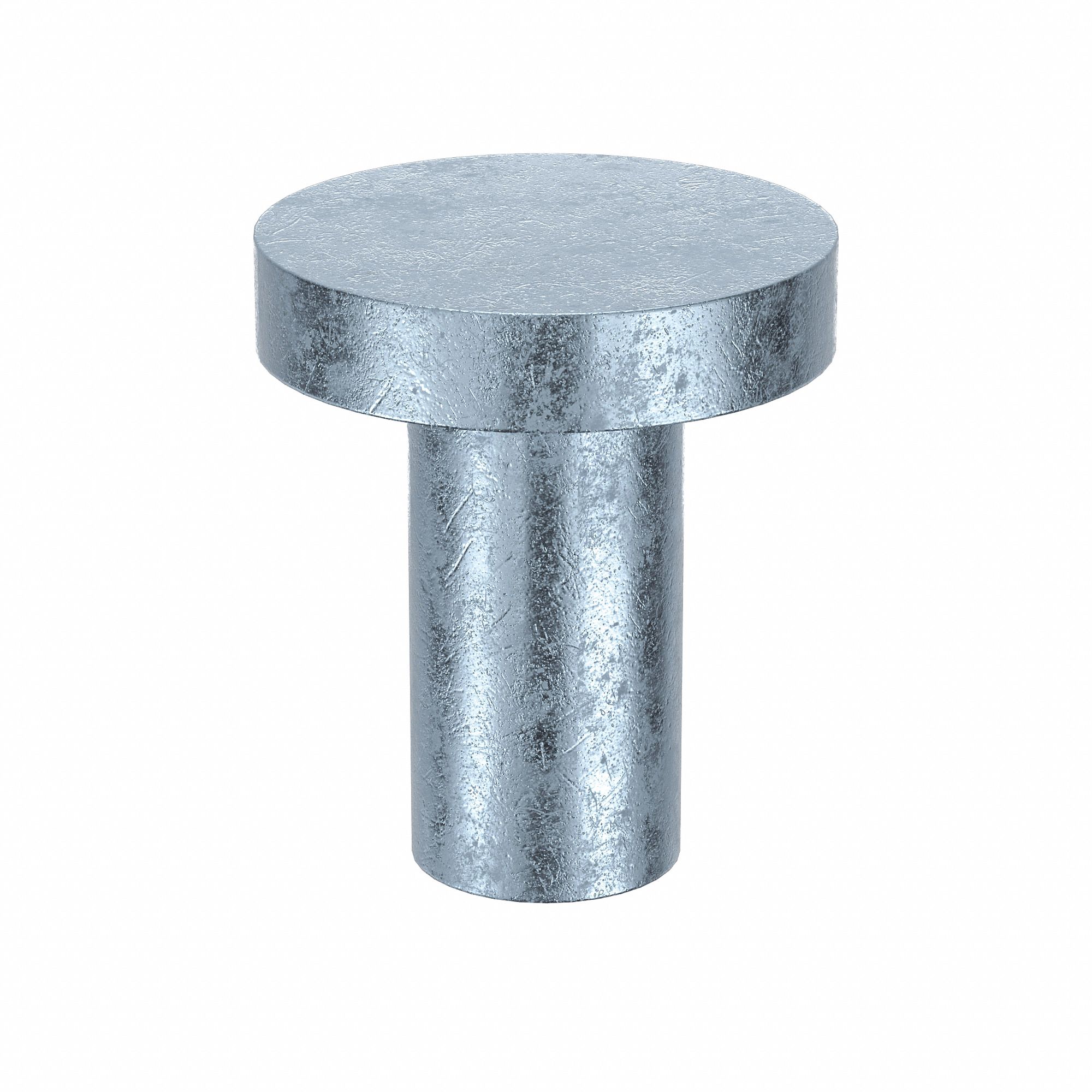 Inch, Flat, Solid Rivet,7/16 in L,Flat,PK125 - 6LB62|TRSL08 - Grainger