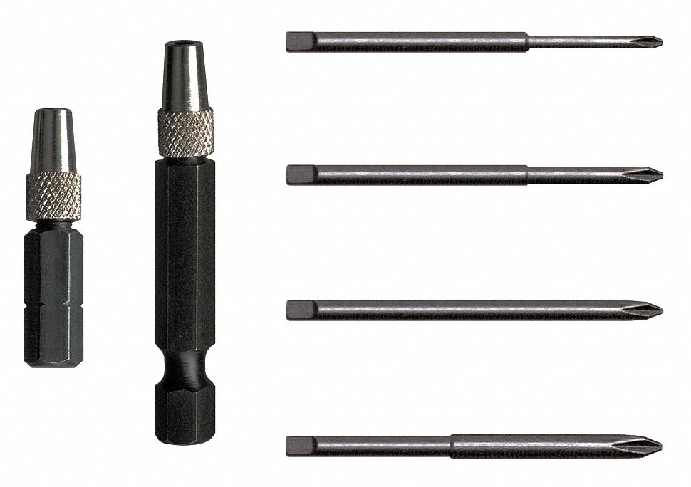 Precision Screwdriver Adapter Set, Number of Pieces 6 - Grainger