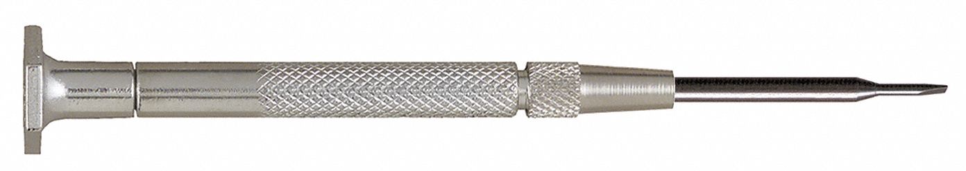 Screwdriver, Tip Size 1.0mm, Keystone Slotted, Overall Length 4 in ...