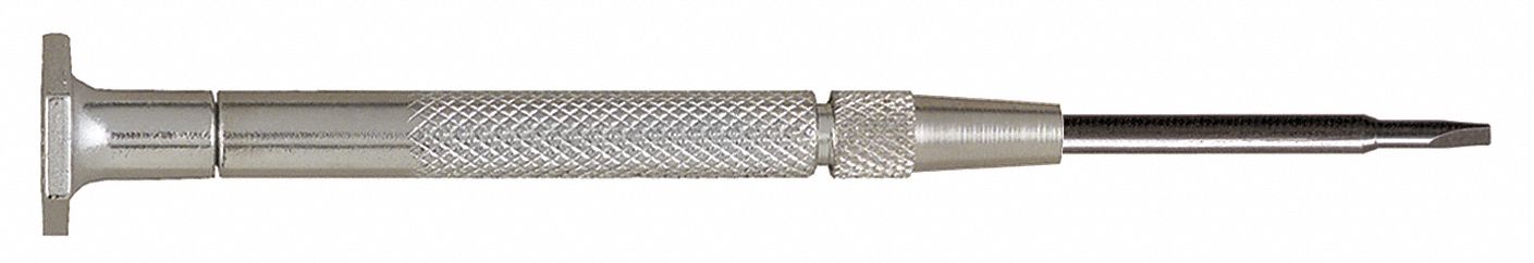 Screwdriver, Tip Size 2.0mm, Keystone Slotted, Overall Length 4 in ...