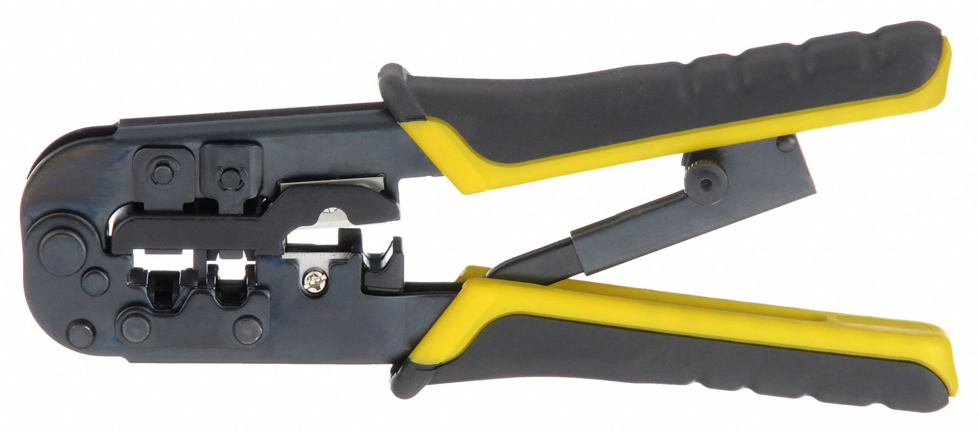 KLEIN TOOLS Ratchet Crimper: For RJ-11/RJ-12 and RJ-45 Std, CAT3/CAT5e ...