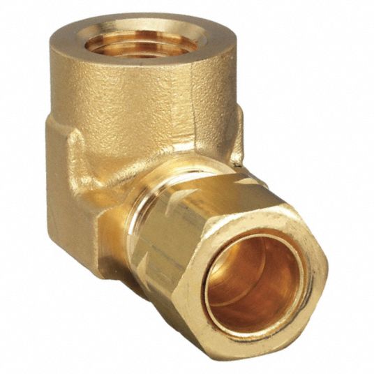 PARKER, 1/2 in OD x 3/8 in Pipe Fitting Size, Compression x FNPTF ...