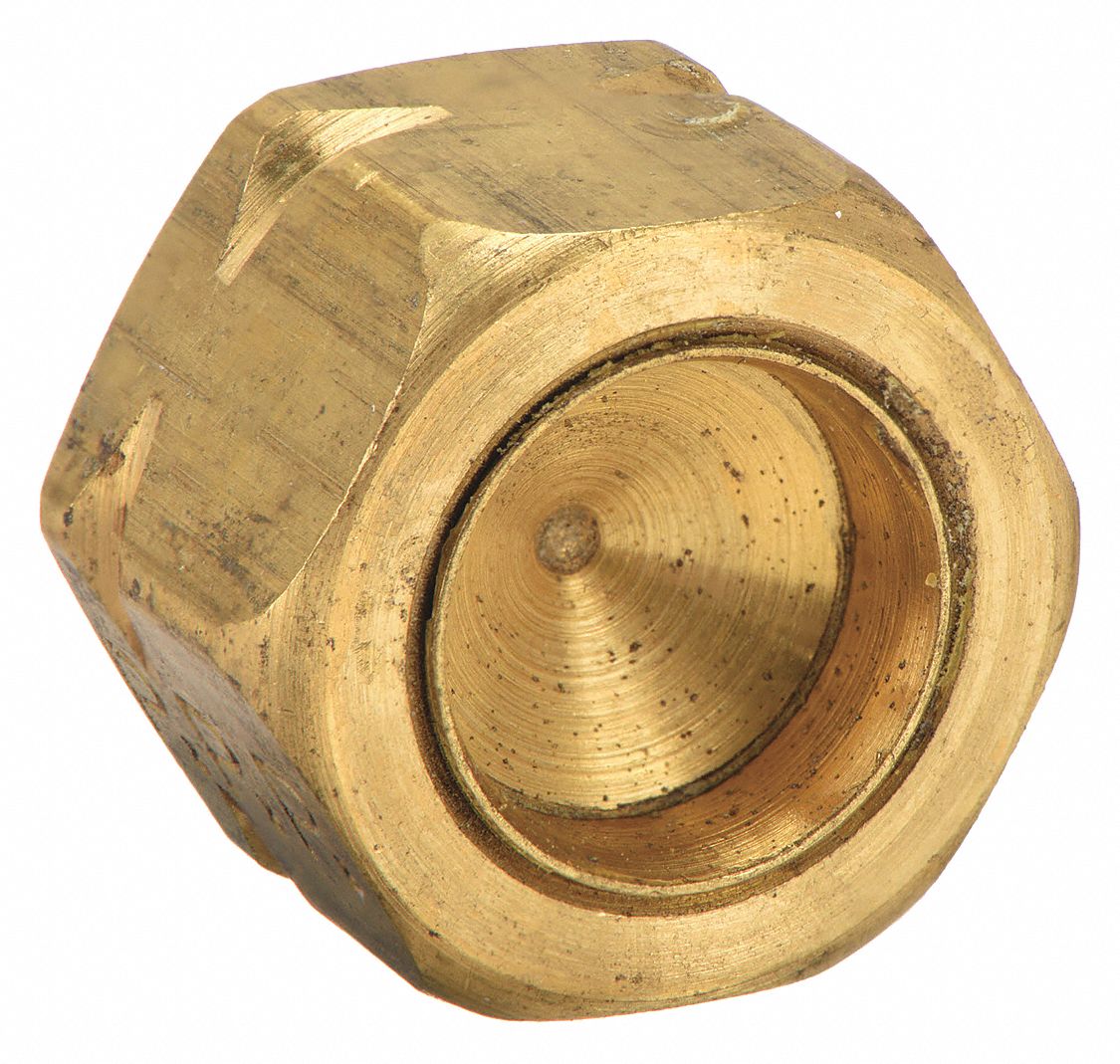 PARKER, 1/4 in OD Fitting Size, NPTF, Compression Fitting Plug - 6LG97 ...