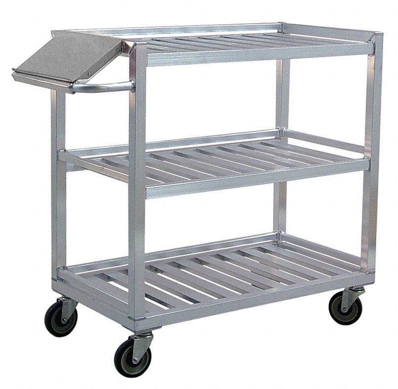Order Picking Stock Cart, Load Capacity 1000 lb, Number of Shelves 3 ...