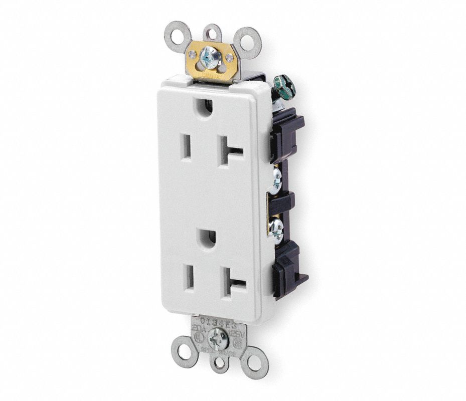LEVITON Receptáculo Decorativo,20 Amperes,Configuración NEMA 5-20R ...