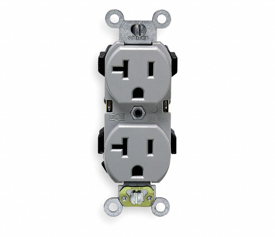 LEVITON Receptáculo,125VCA,20 Amperes,Configuración NEMA 5-20R ...