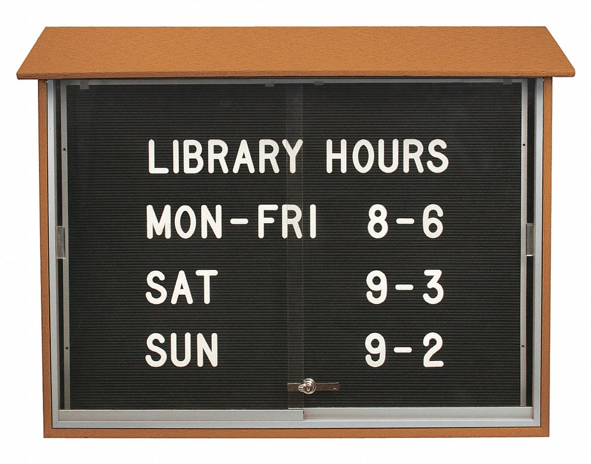 UNITED VISUAL PRODUCTS, Sliding Door, Acrylic/Aluminum, Enclosed ...