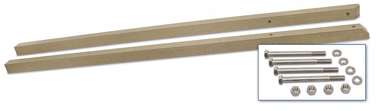 Square Sign Post, Plastic, Sign Post - 6LUX7|UVMCP-SAND - Grainger