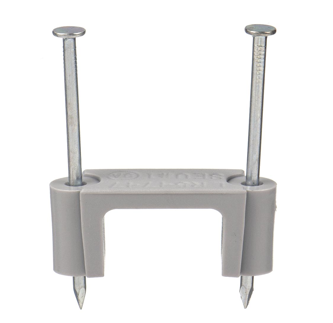 GARDNER BENDER, Cable Staple, 15/16 in Crown Wd, Cable Staple,Gray,15/ ...