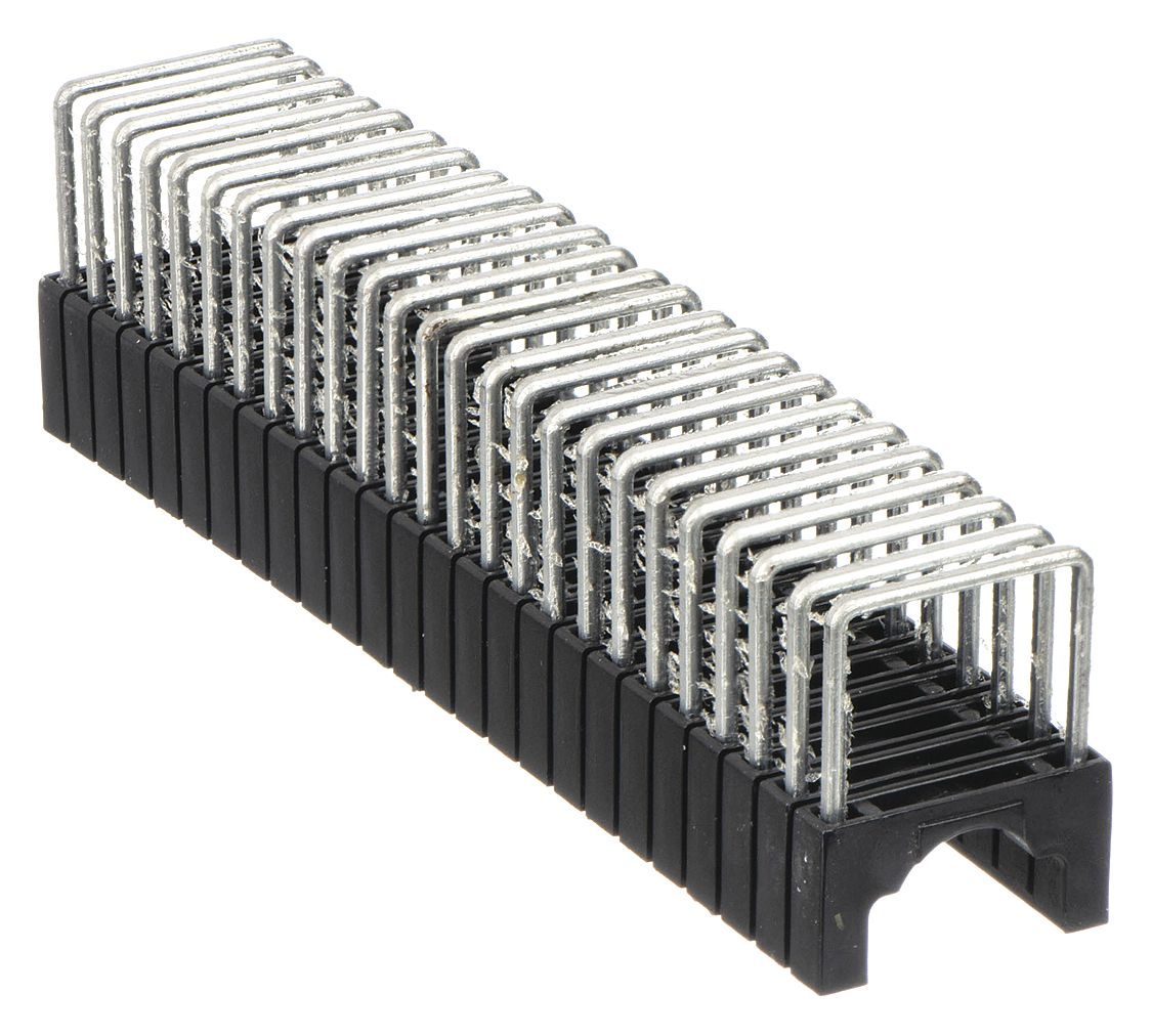 Cable Staple,1/4In,Plastic,Coax,Pk25 - Grainger