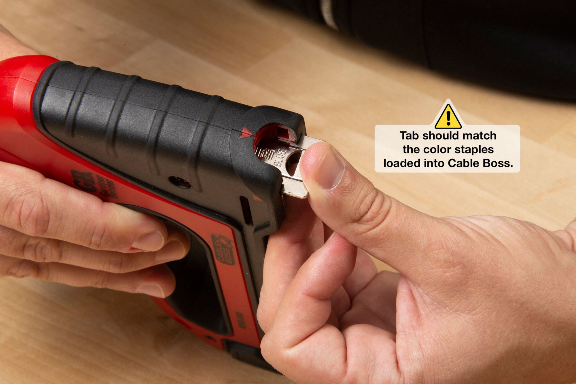 GARDNER BENDER Wire and Cable Staple Gun: 4 1/2 in Overall Lg, For 1/4 ...