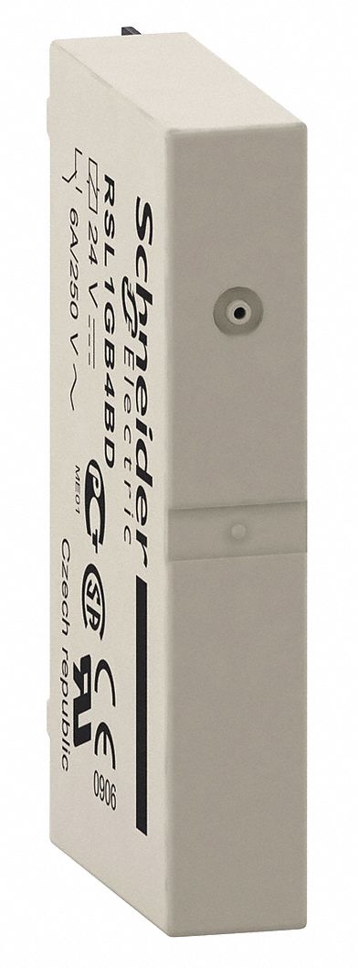 Slim Interface Relay, 12V DC Coil Volts, 6A @ 250V AC Contact Rating ...