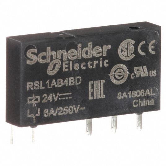 SCHNEIDER ELECTRIC, 24V DC, SPDT, Slim Interface Relay - 6LVK8 ...