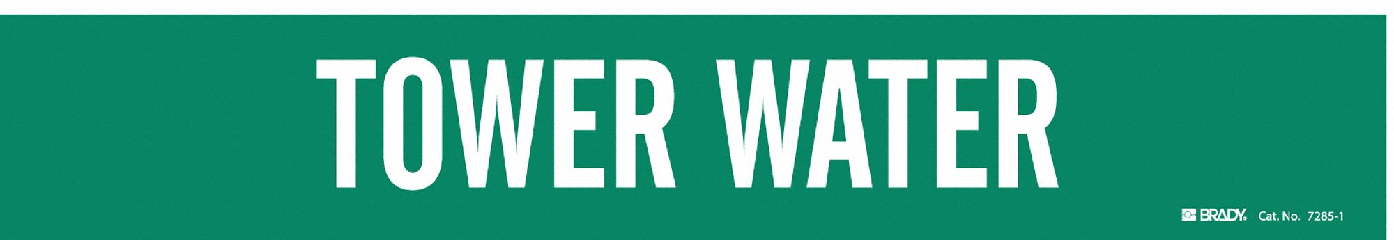 Tower Water, Green, Pipe Marker - 6M404|7285-1 - Grainger