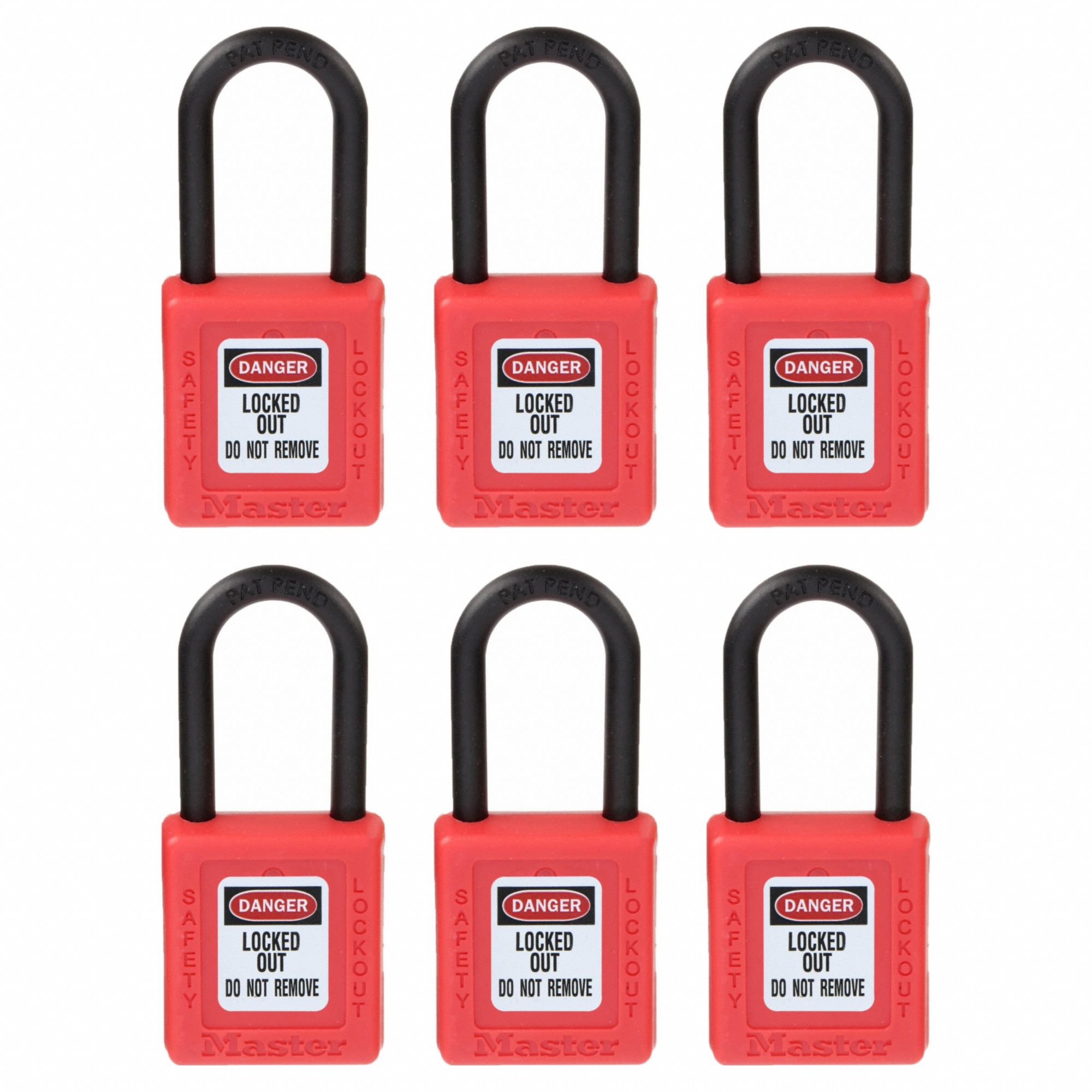 MASTER LOCK, Keyed Alike, Thermoplastic, Lockout Padlock - 6MCD2 ...