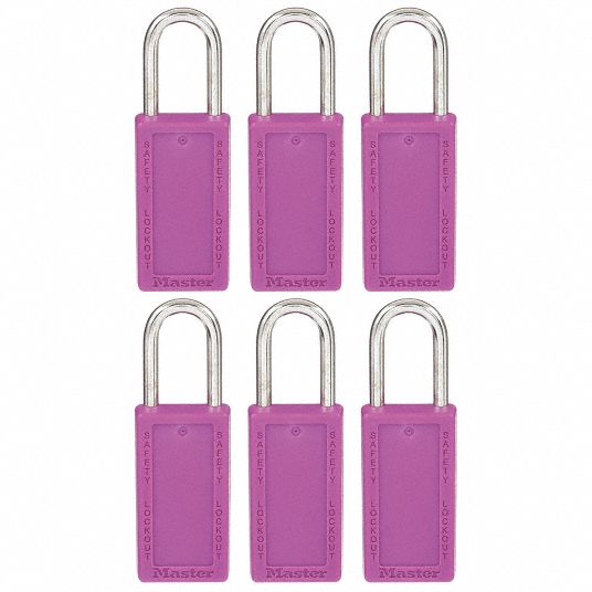 MASTER LOCK, Keyed Alike, Thermoplastic, Lockout Padlock - 6MCF5 ...