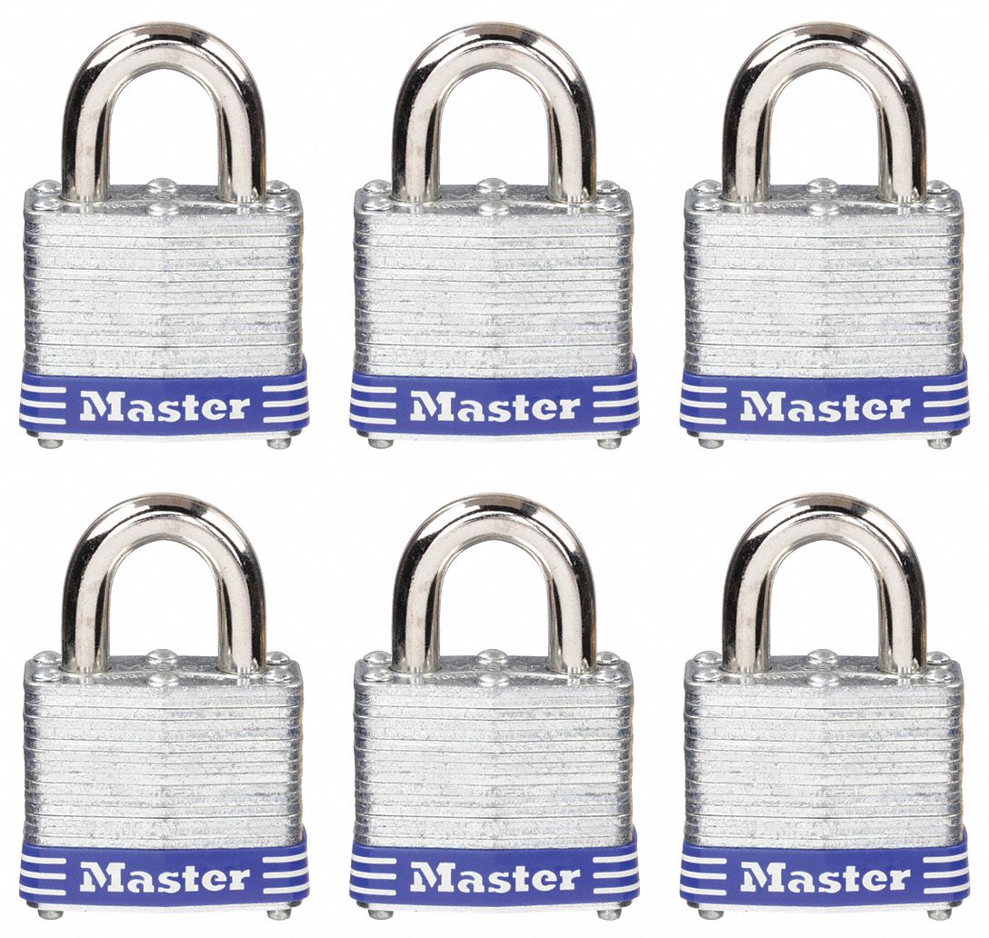 MASTER LOCK, Keyed Alike, Steel, Lockout Padlock - 6MCH4|3KAS6BLU ...
