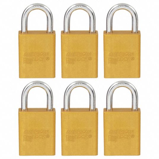 AMERICAN LOCK, Keyed Alike, Aluminum, Lockout Padlock - 6MCL2 ...
