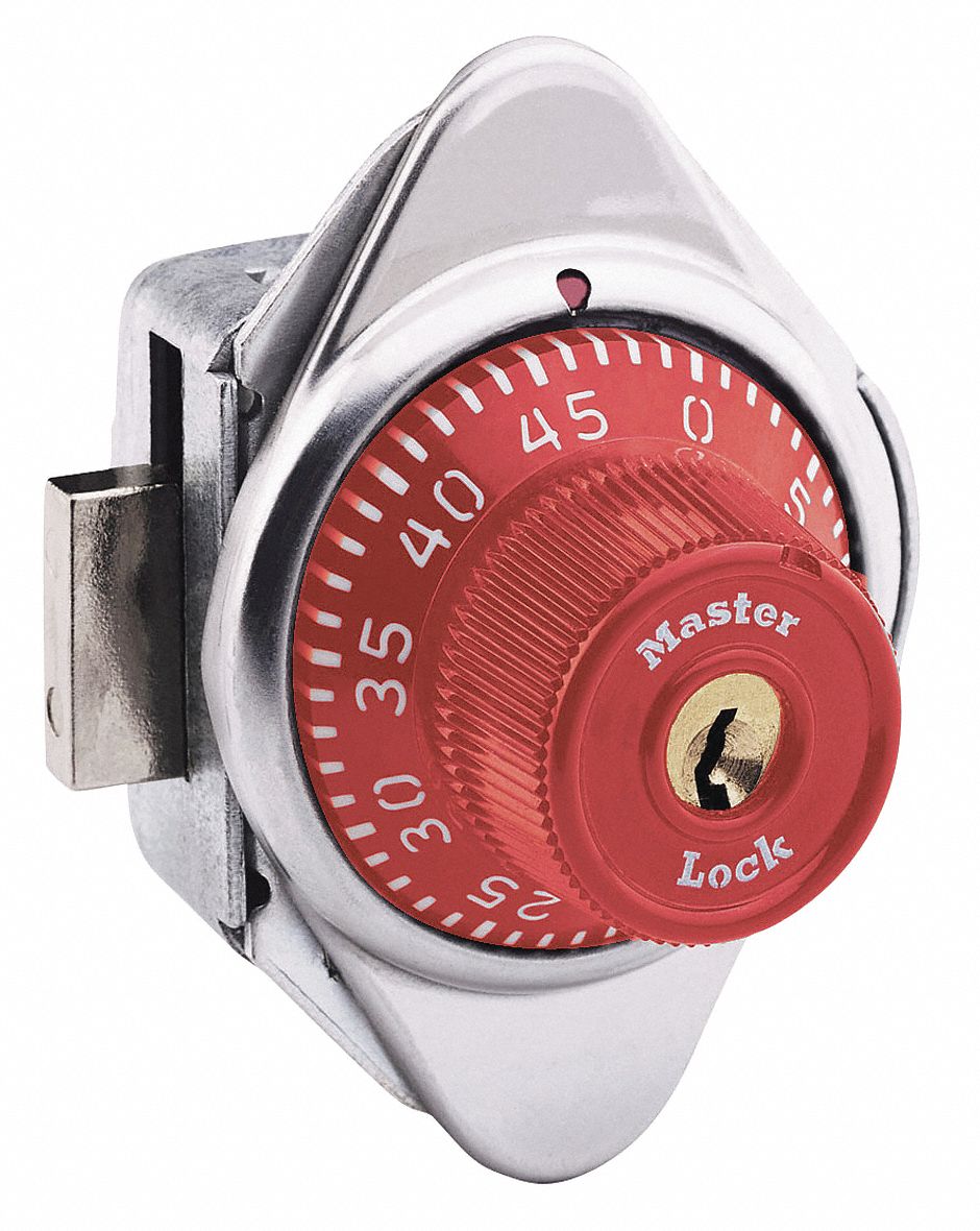 Built In Locker Lock,Automatic,Red - Grainger