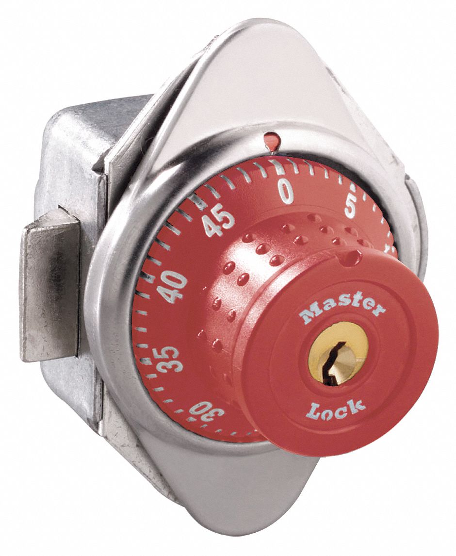 Built In Locker Lock,Automatic,Red - Grainger