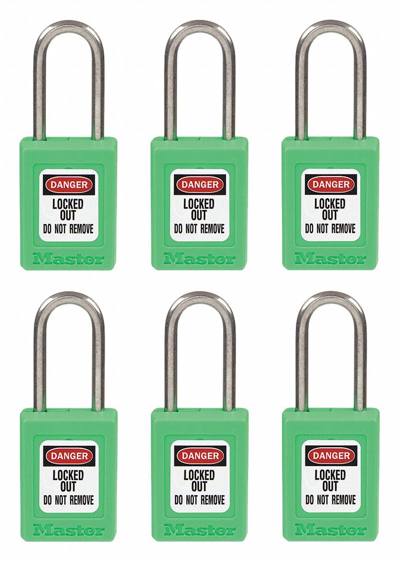 MASTER LOCK, Keyed Alike, Thermoplastic, Lockout Padlock - 6MCY2 ...