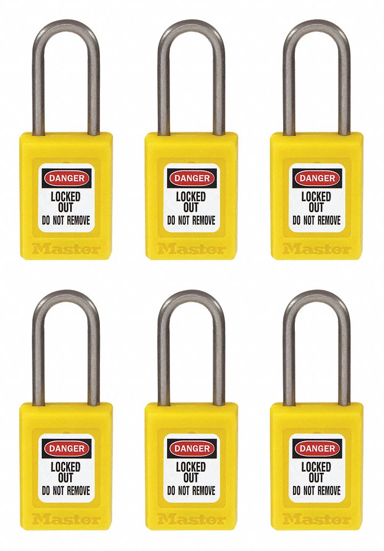 MASTER LOCK, Keyed Alike, Thermoplastic, Lockout Padlock - 6MDC4 ...