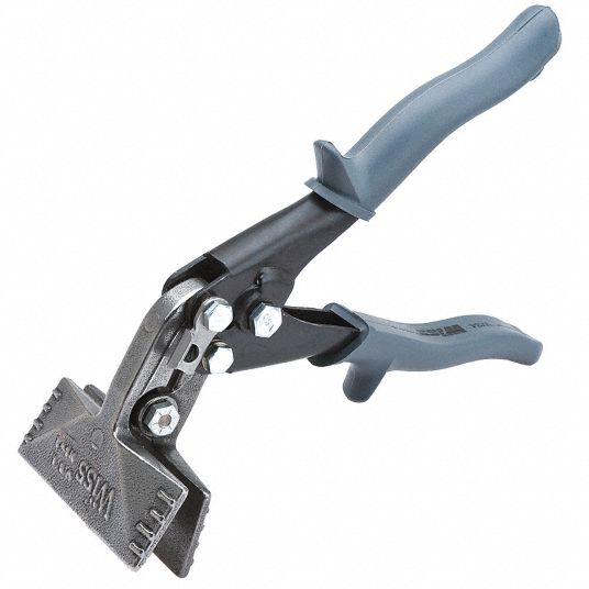 3 in W x 1 1/4 in D Offset Hand Seamer, Gray - Grainger