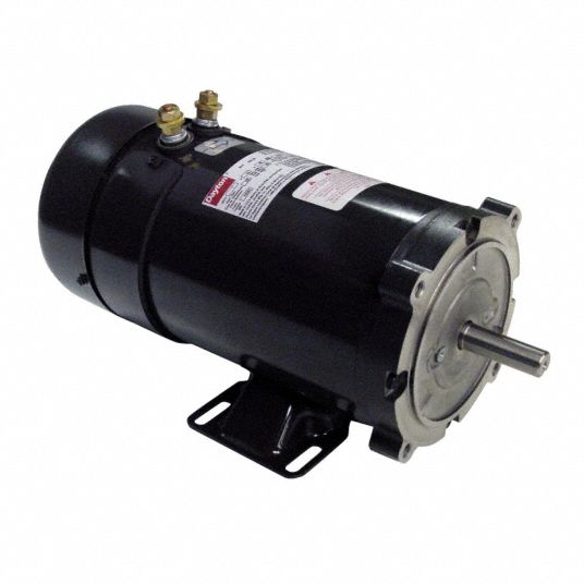 DAYTON DC Permanent Magnet Motor, 1 HP, 56C Frame, Nameplate RPM 1,800 ...